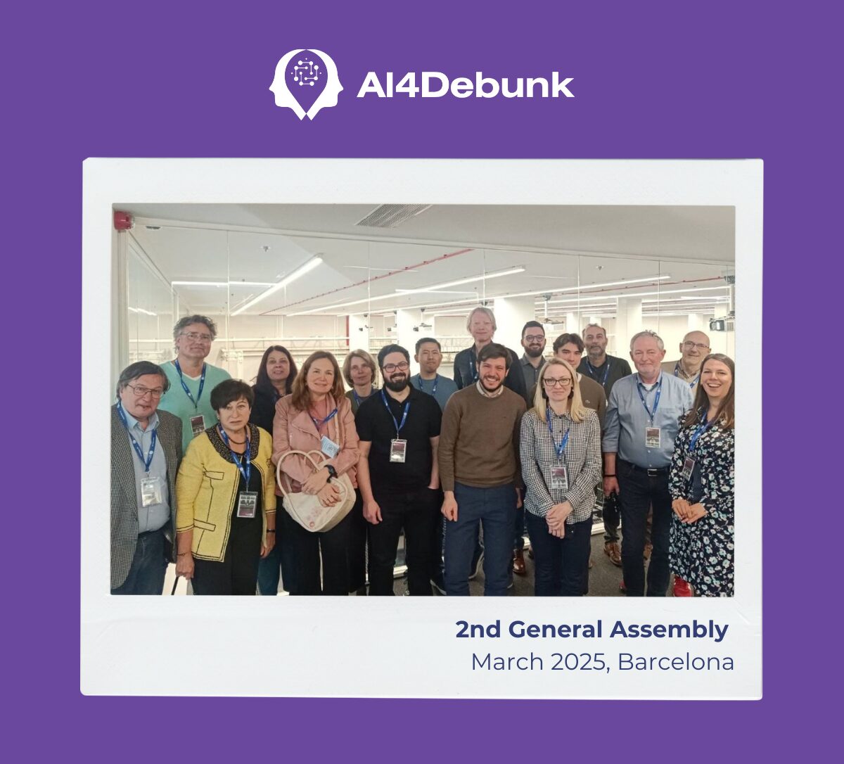 Algemene vergadering AI4Debunk – Barcelona – AI4Debunk
